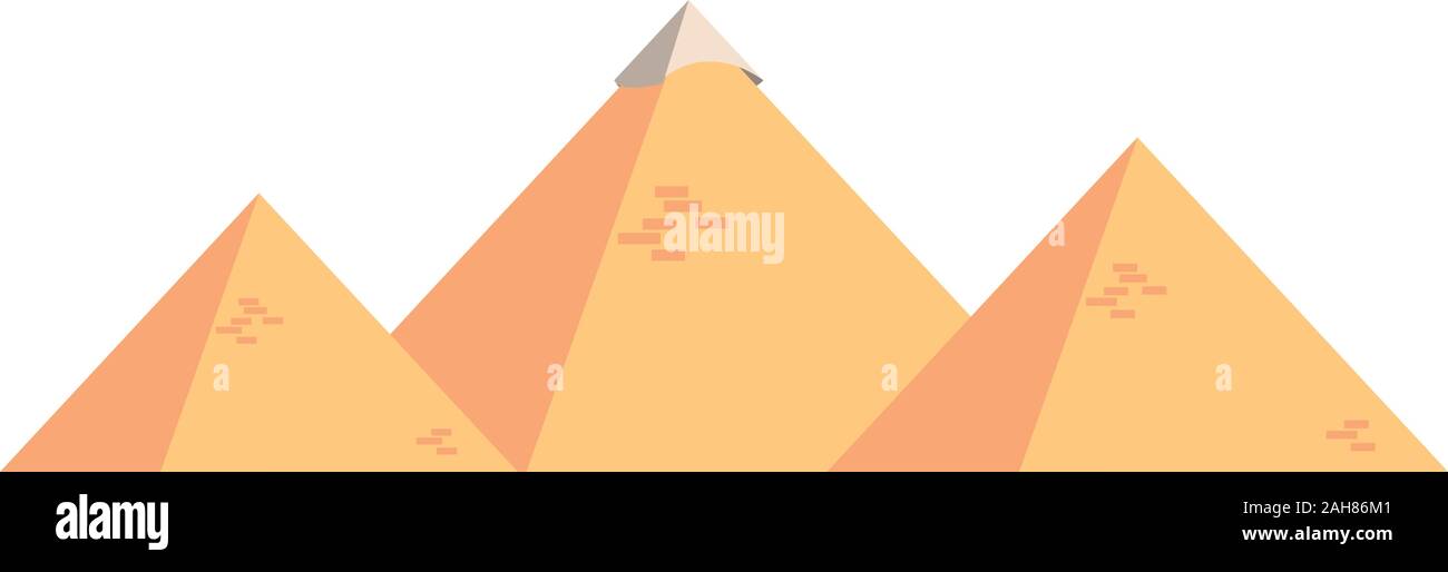 Egyptian pyramids desert scene icon Stock Vector Image & Art - Alamy