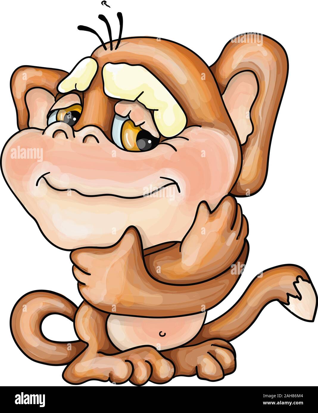 Red monkey logo vector character hi-res stock photography and images ...