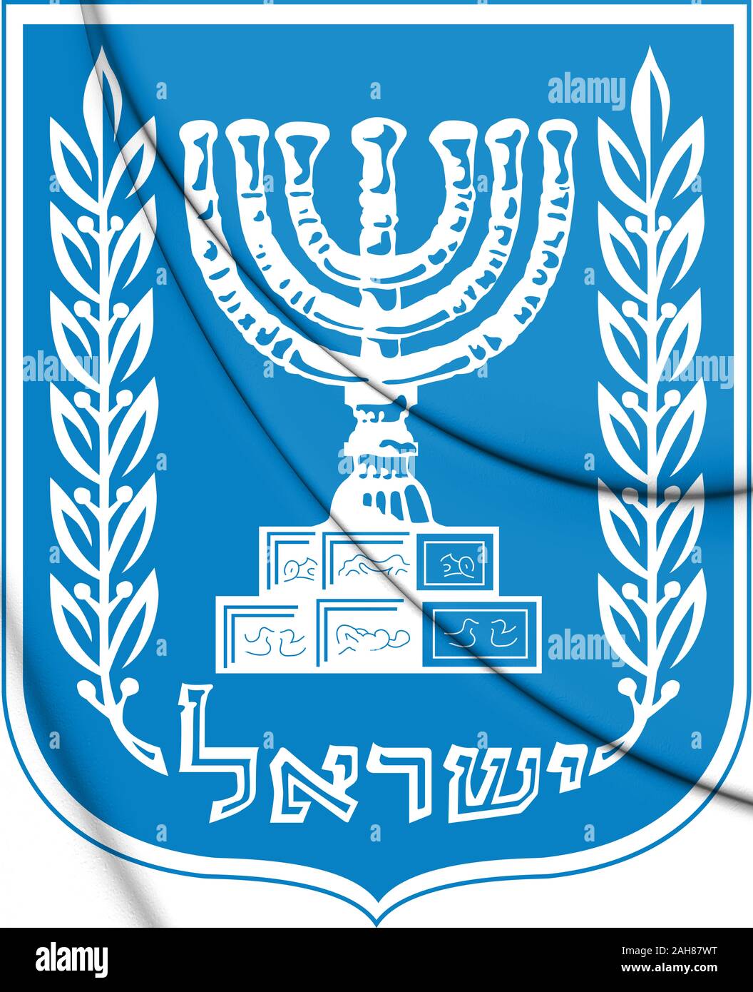 3D Emblem of Israel. 3D Illustration Stock Photo - Alamy