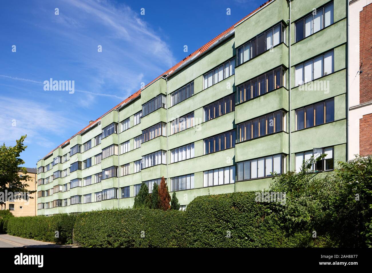 Det grønne funkishus ('the green funkis house'), functionalist ...