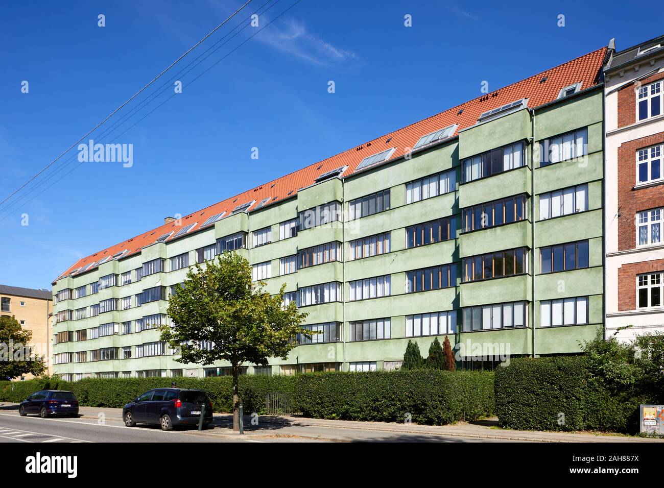 Det grønne funkishus ('the green funkis house'), functionalist ...
