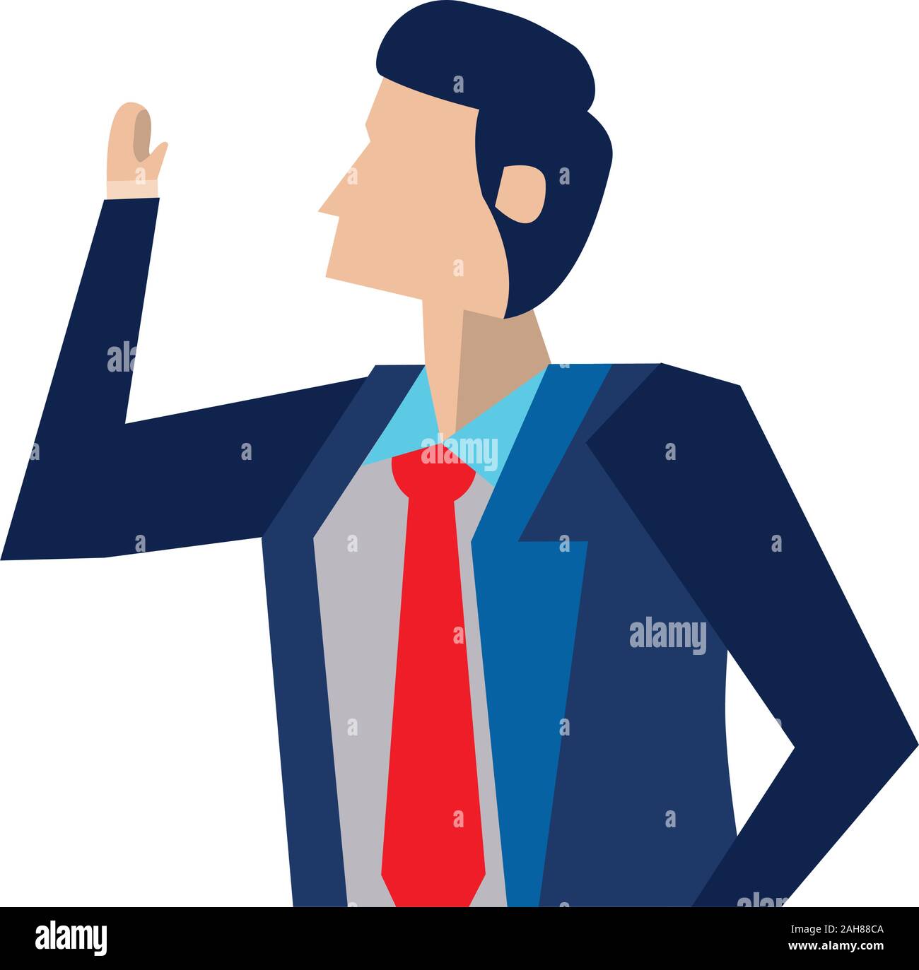 elegant businessman worker avatar character Stock Vector Image & Art ...