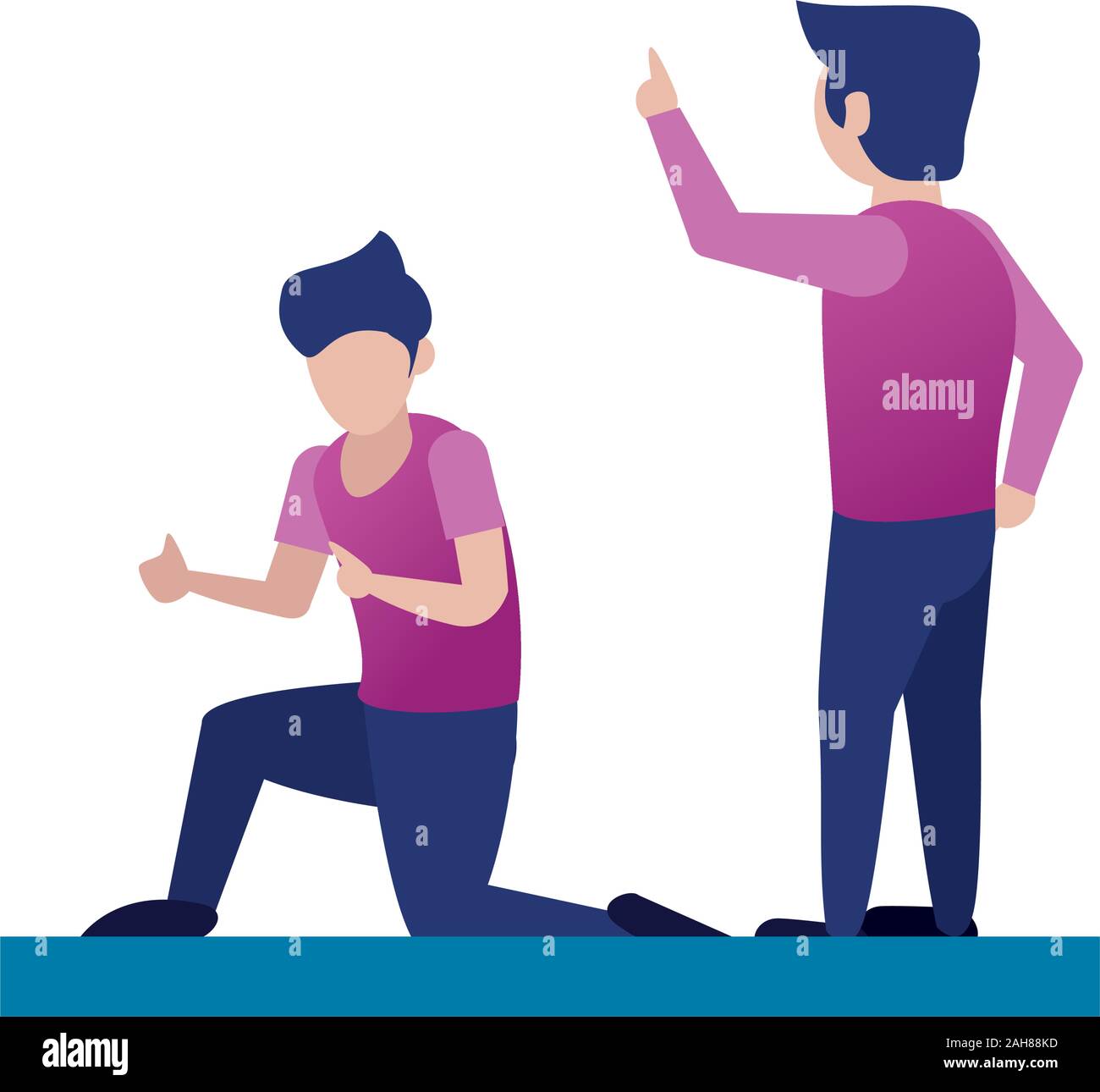 young men friends avatars characters Stock Vector Image & Art - Alamy