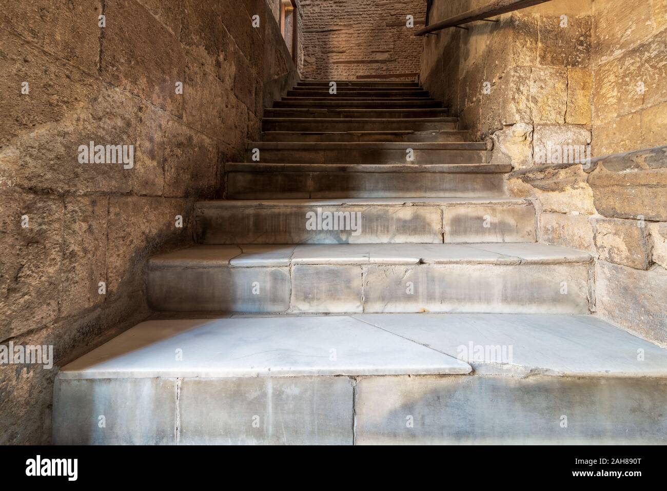 Narrow stone staircase hi-res stock photography and images - Alamy