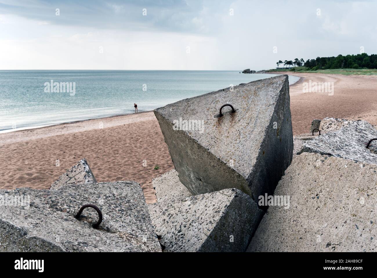 Old mole with large stones Stock Photo - Alamy