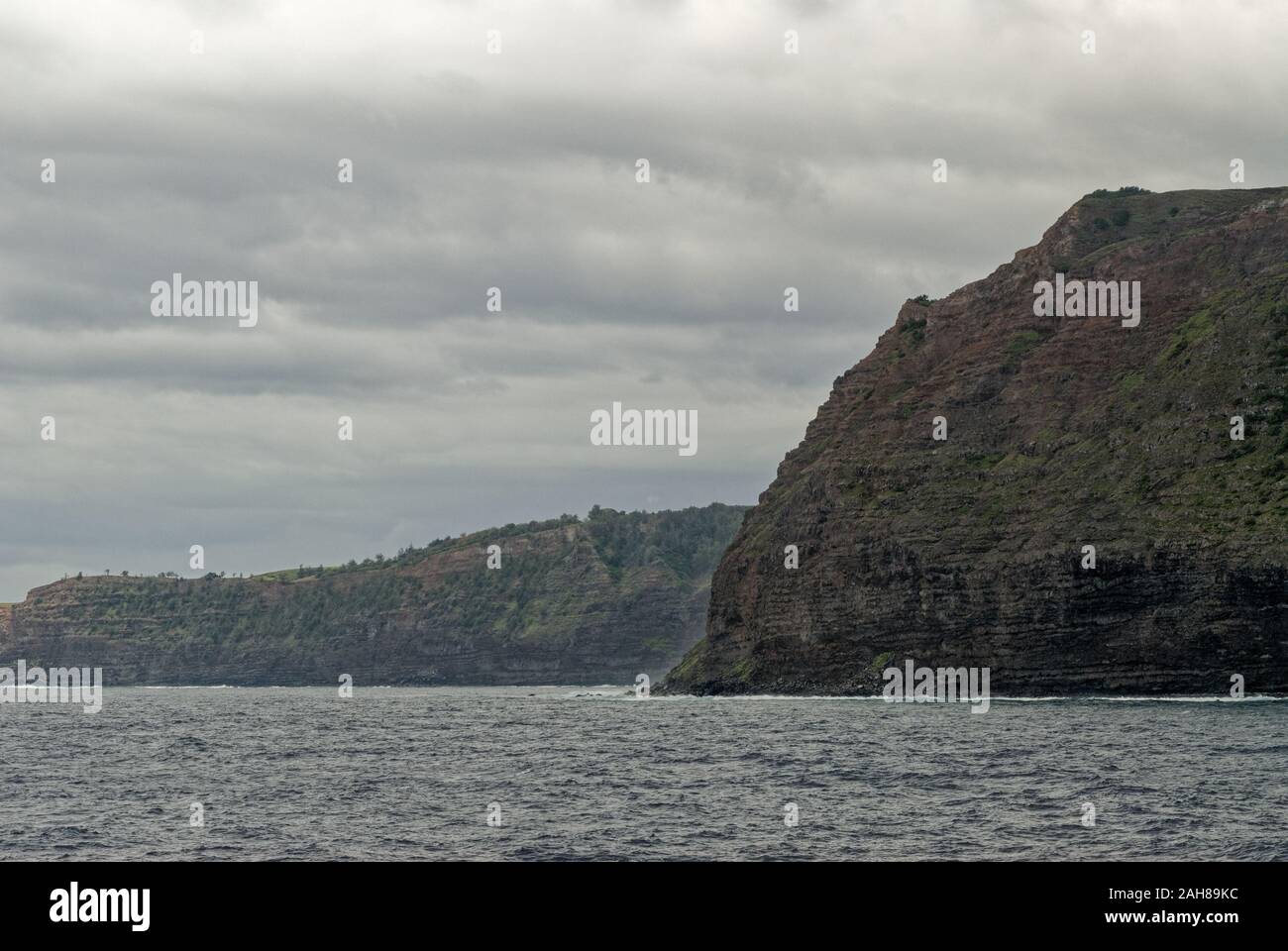 Molokai's Sea cliffs, the tallest on earth, Molokai, Hawaii - USA Stock ...