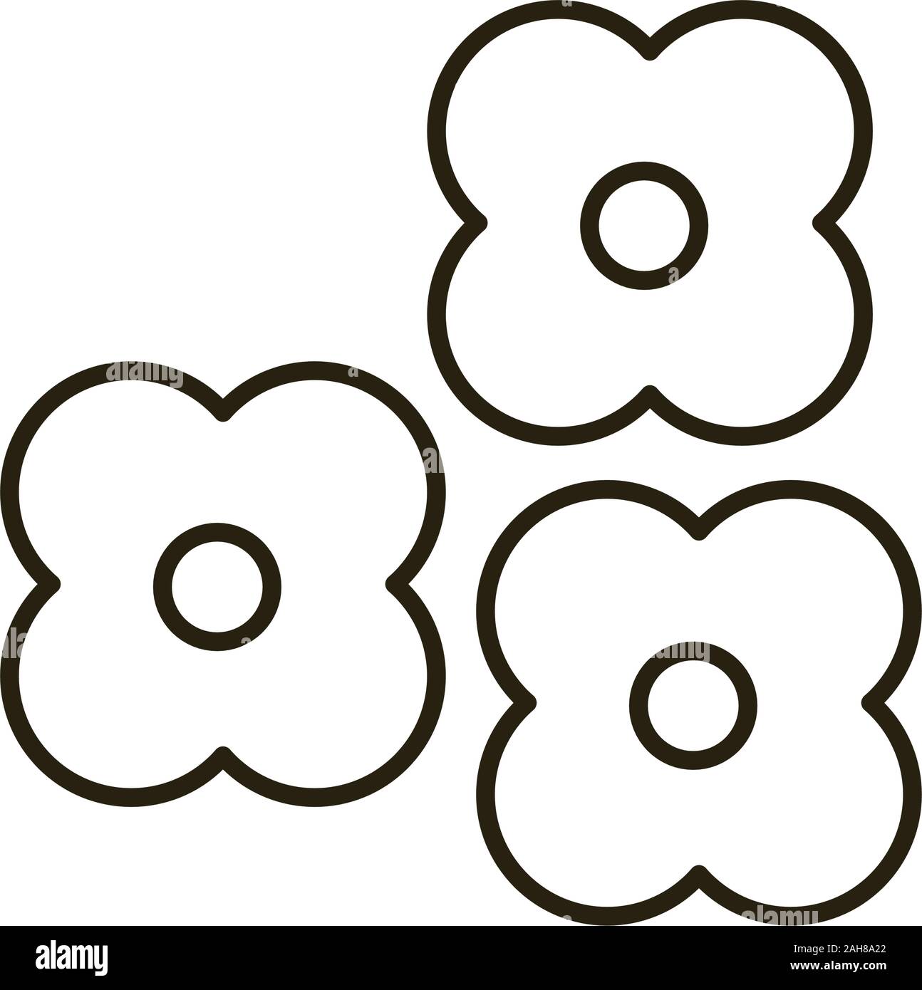 beautiful flower garden isolated icon Stock Vector Image & Art - Alamy