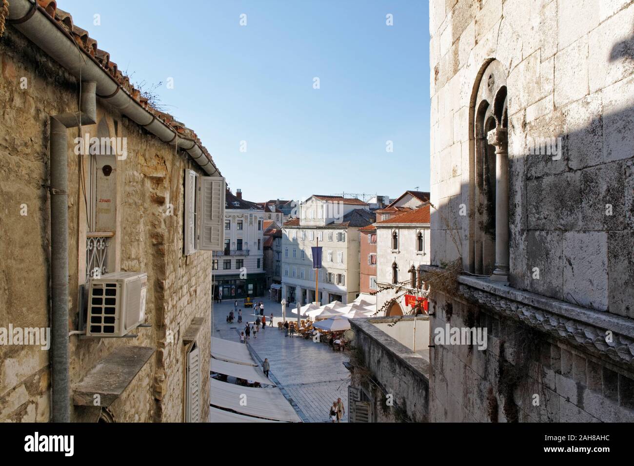 National Square, from Iron Gate, Split, Croatia Stock Photo - Alamy
