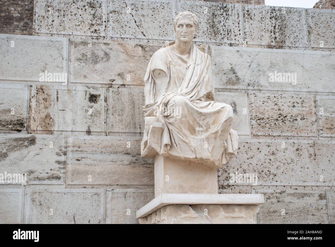 Statue in greek theatre hi-res stock photography and images - Alamy
