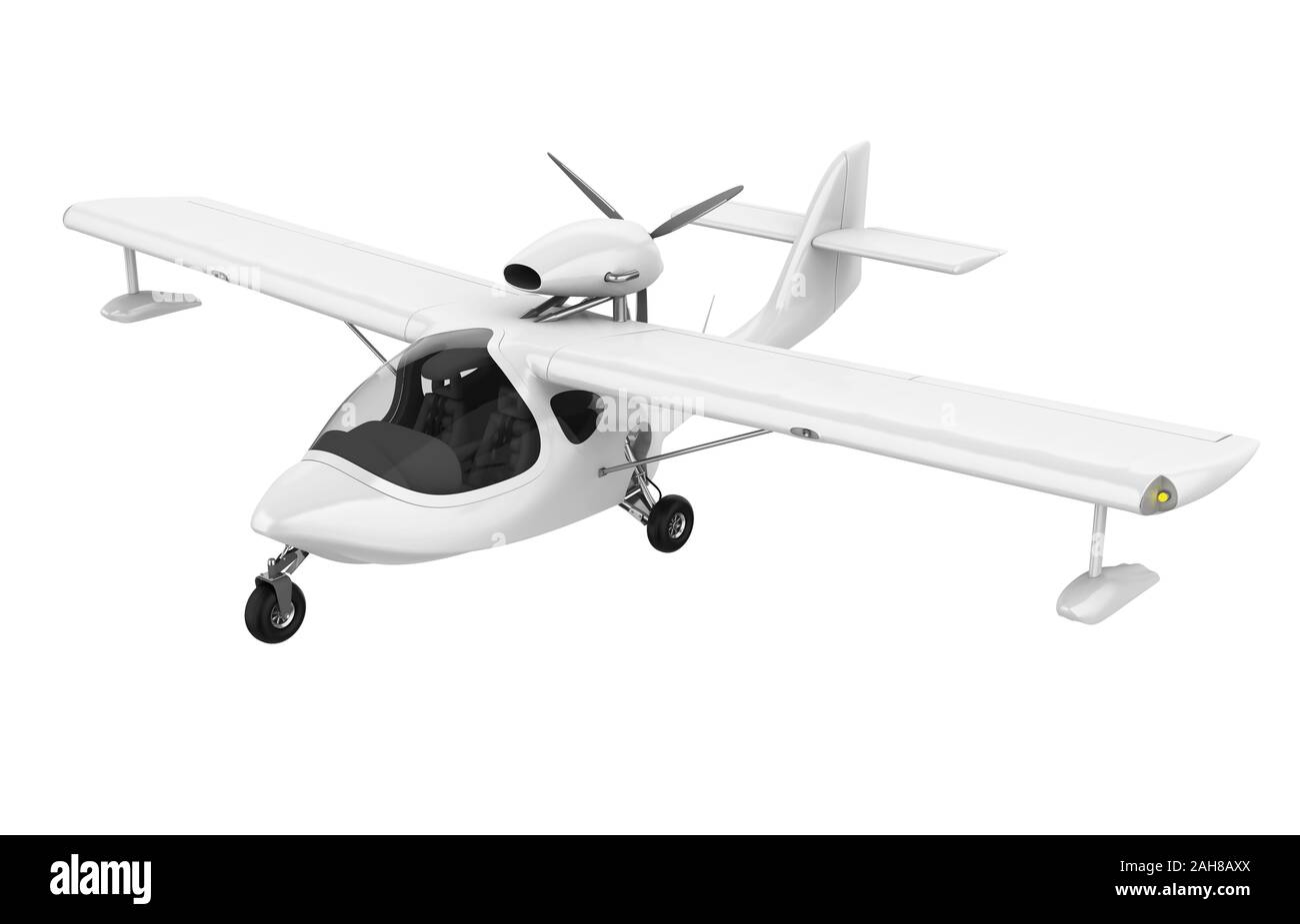 Small Airplane Isolated Stock Photo - Alamy