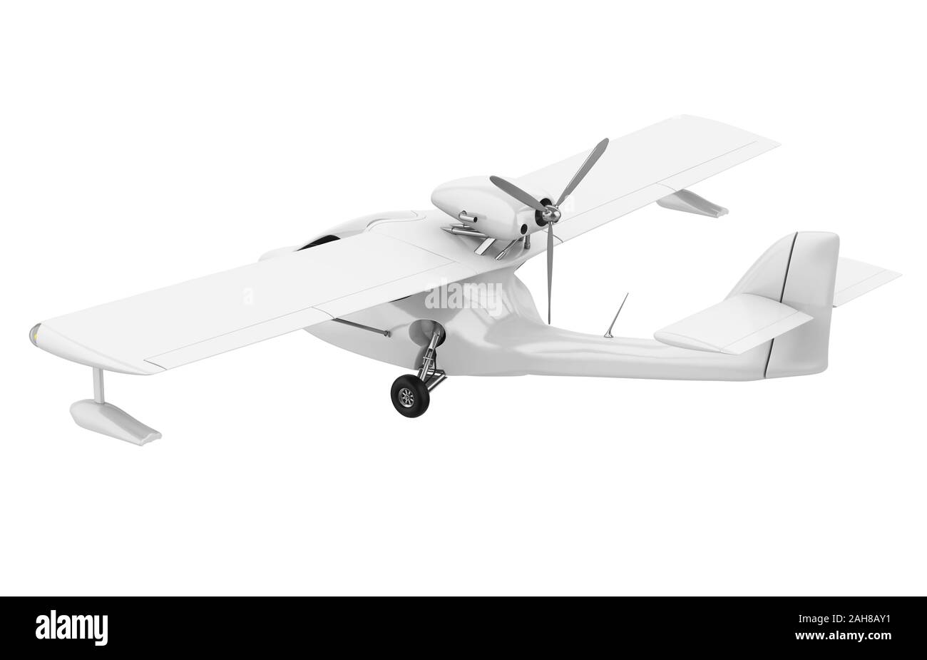 Small Airplane Isolated Stock Photo - Alamy