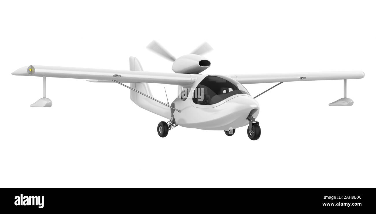 Small Airplane Isolated Stock Photo - Alamy