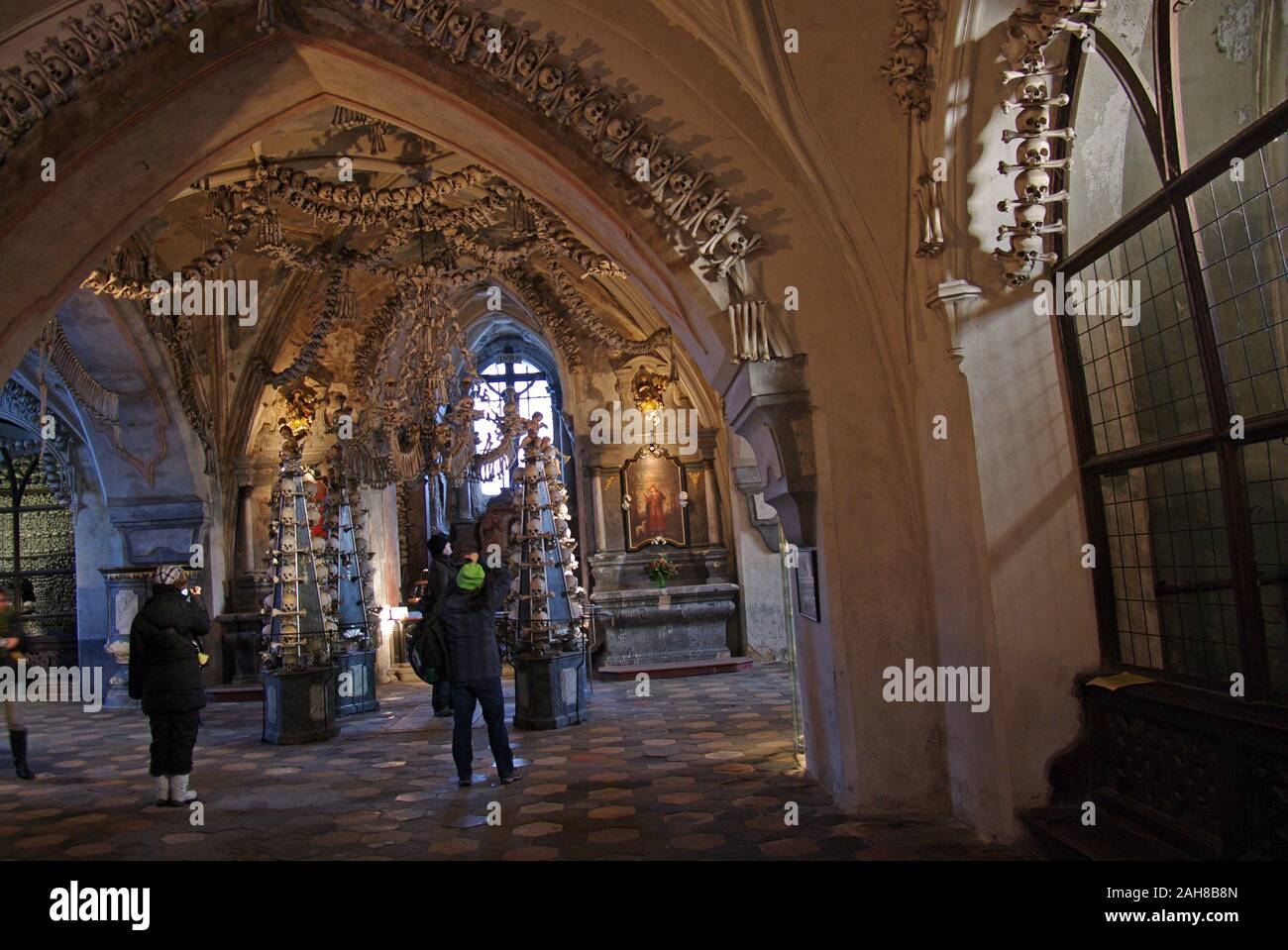 Kutna Hora, Czech Republic, The ossuary of Sedlec Monastery Stock Photo ...
