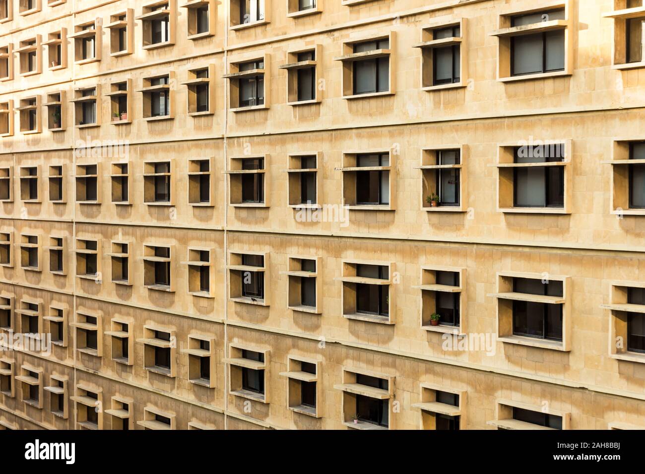 Windows of Azarieh building, Beirut Central District, Lebanon Stock ...