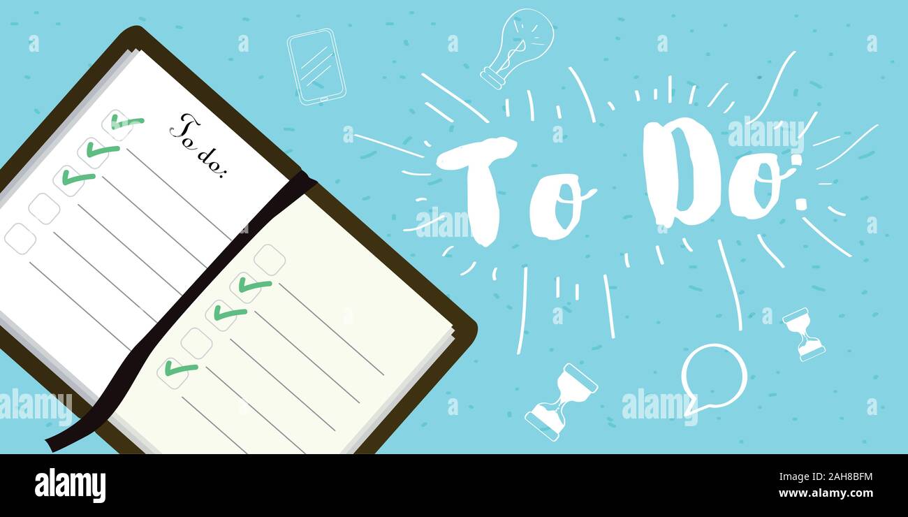 To do list illustration Stock Vector Image & Art - Alamy
