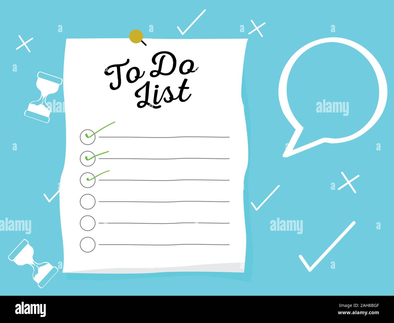 To do list illustration Stock Vector Image & Art - Alamy