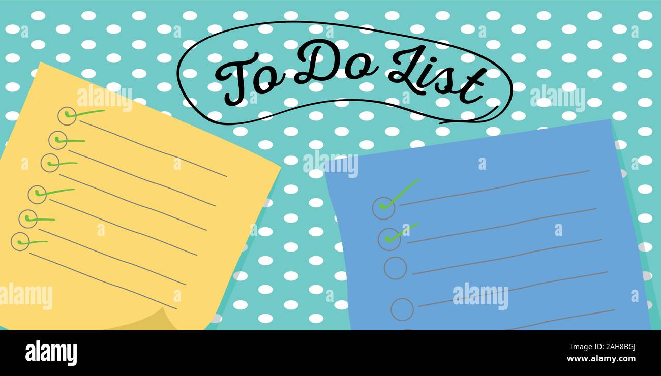 To do list illustration Stock Vector Image & Art - Alamy