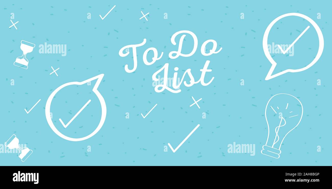 To do list illustration Stock Vector Image & Art - Alamy