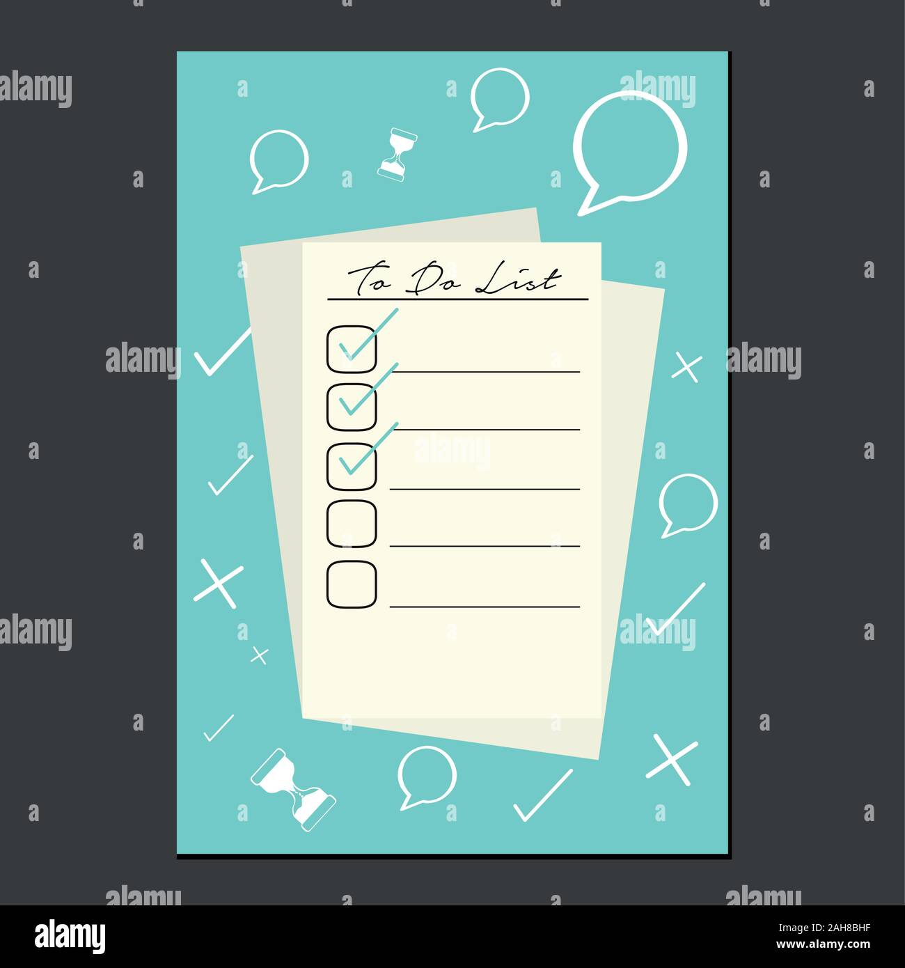 To do list illustration Stock Vector Image & Art - Alamy
