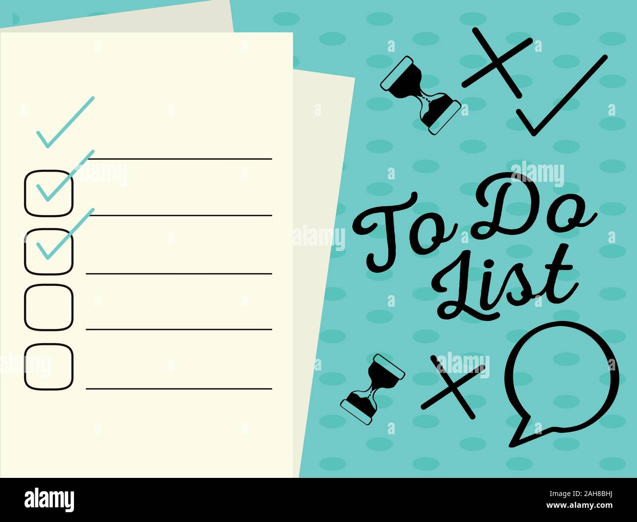 To do list illustration Stock Vector Image & Art - Alamy