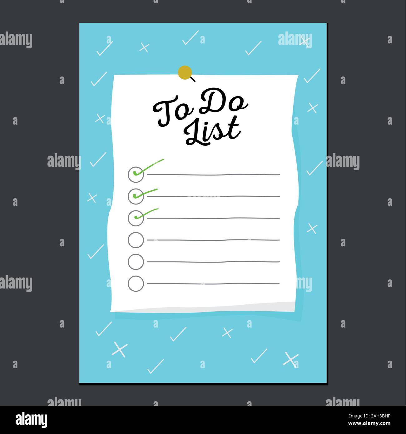 To do list illustration Stock Vector Image & Art - Alamy