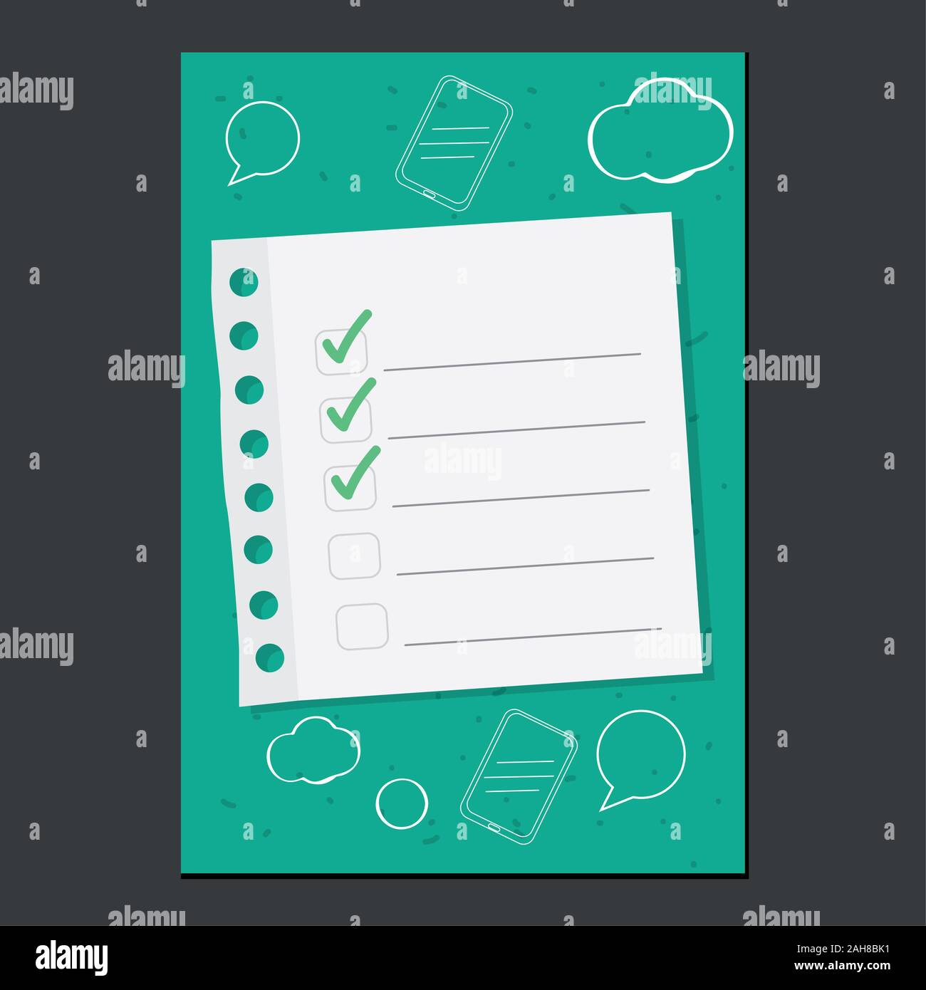 To do list illustration Stock Vector Image & Art - Alamy
