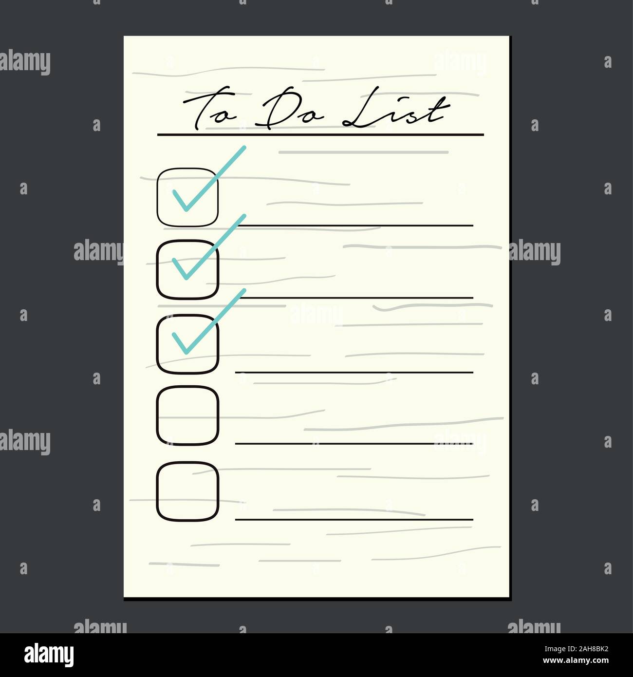 To do list illustration Stock Vector Image & Art - Alamy
