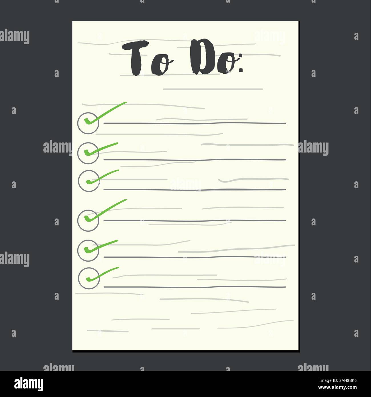 To do list illustration Stock Vector Image & Art - Alamy