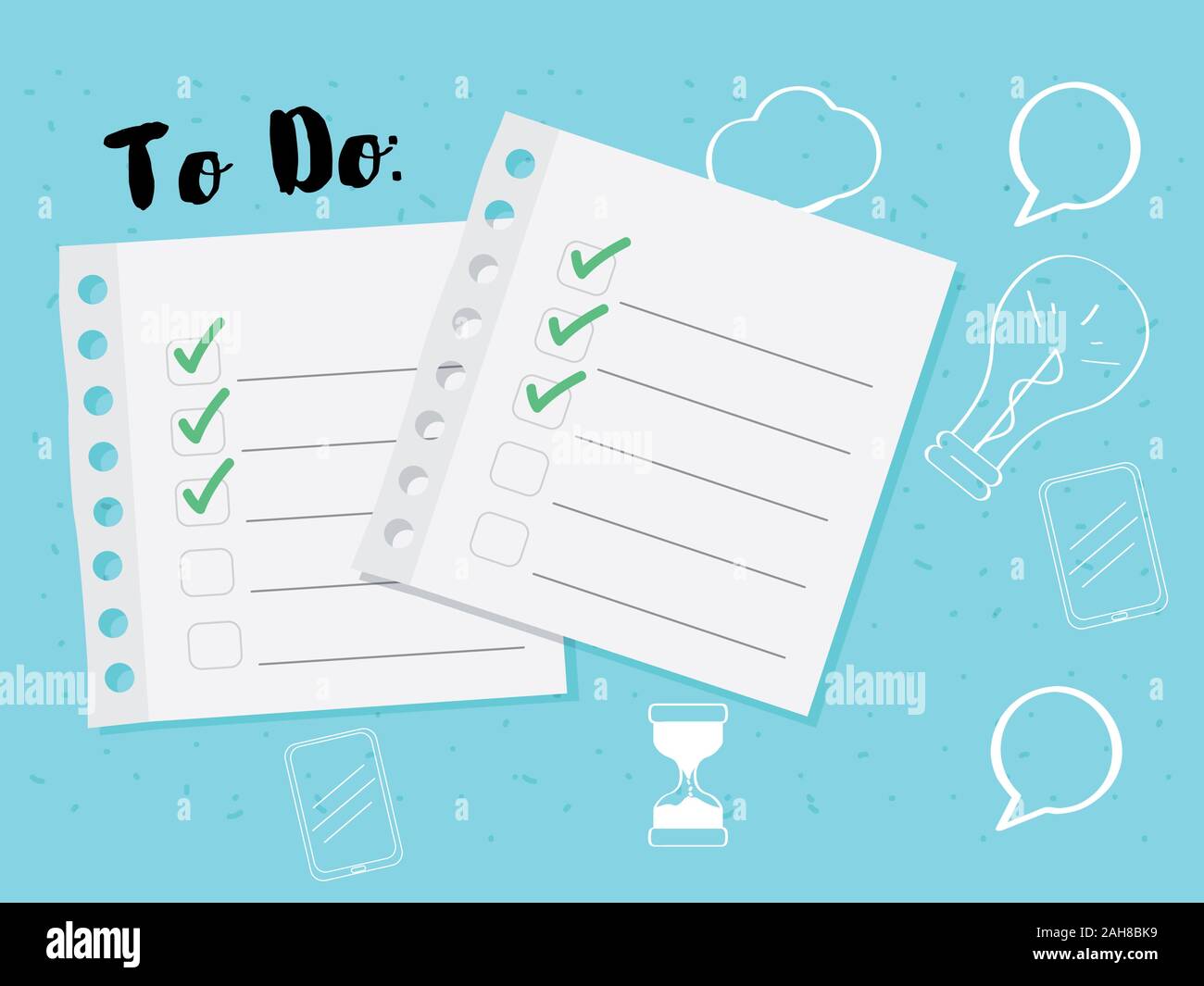 To do list illustration Stock Vector Image & Art - Alamy