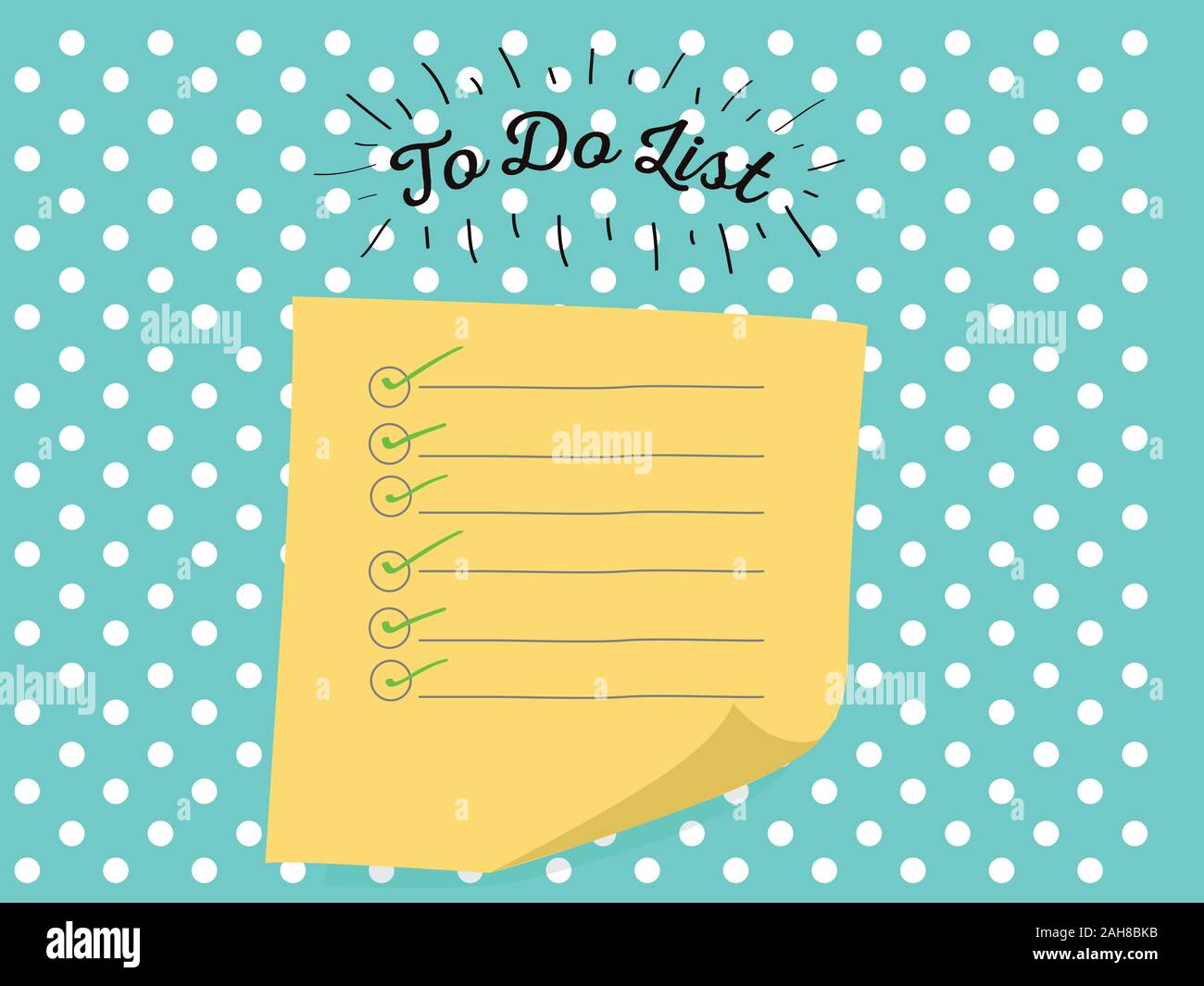 To do list illustration Stock Vector Image & Art - Alamy