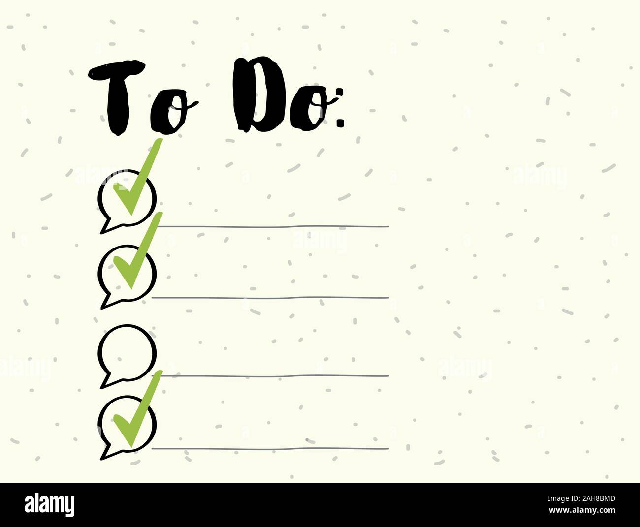 To do list illustration Stock Vector Image & Art - Alamy