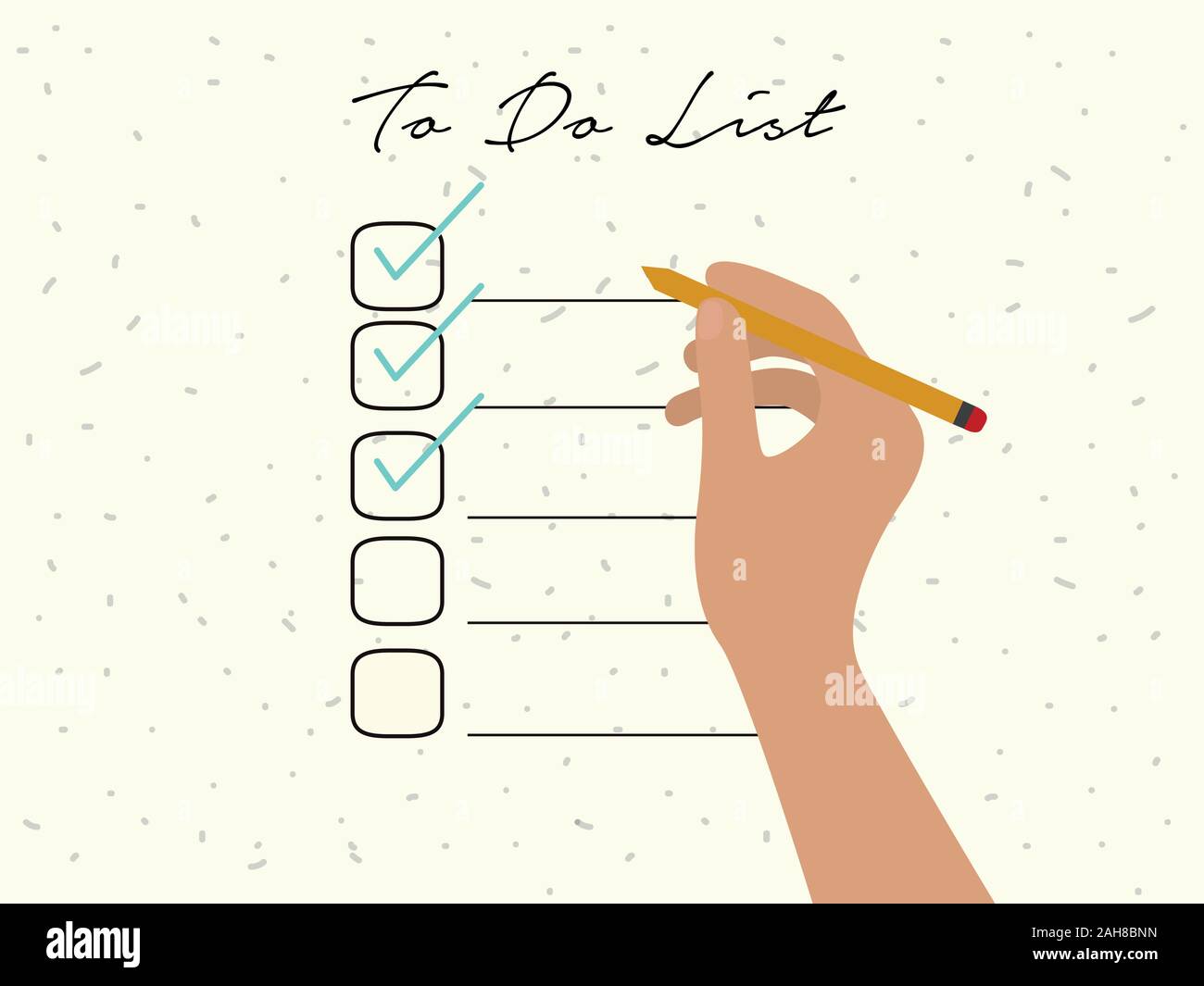 To do list illustration Stock Vector Image & Art - Alamy