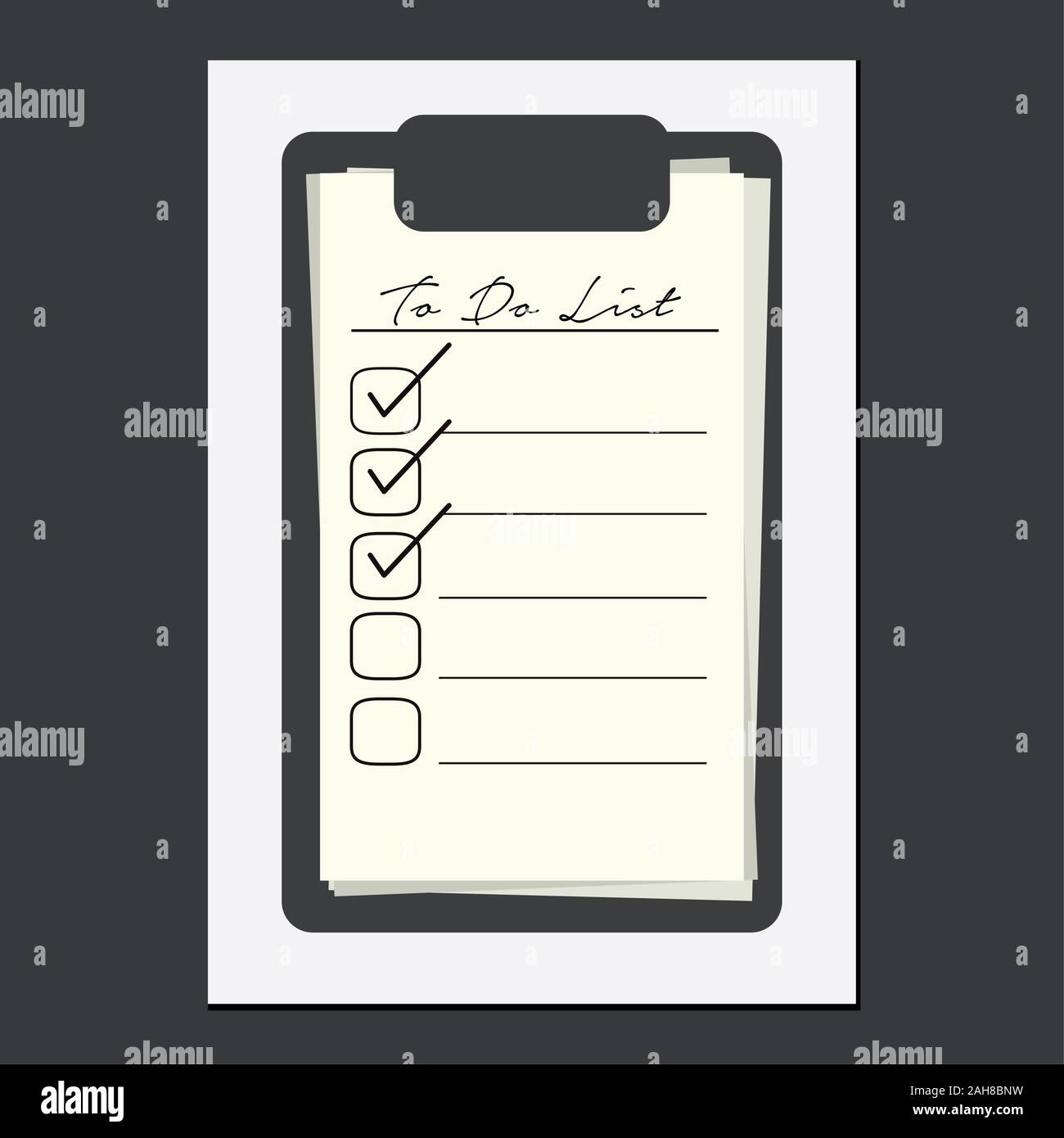 To do list illustration Stock Vector Image & Art - Alamy