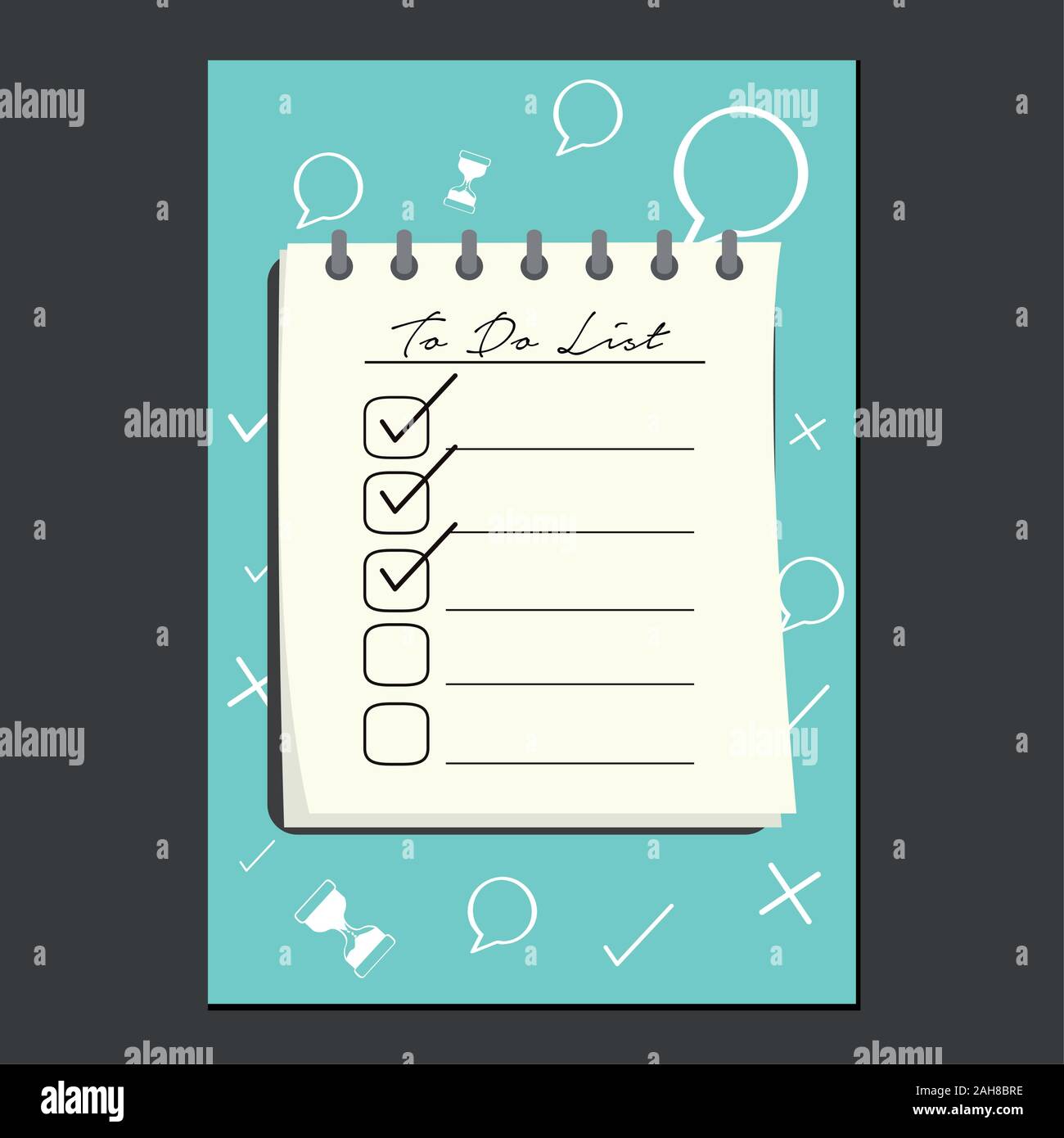 To do list illustration Stock Vector Image & Art - Alamy