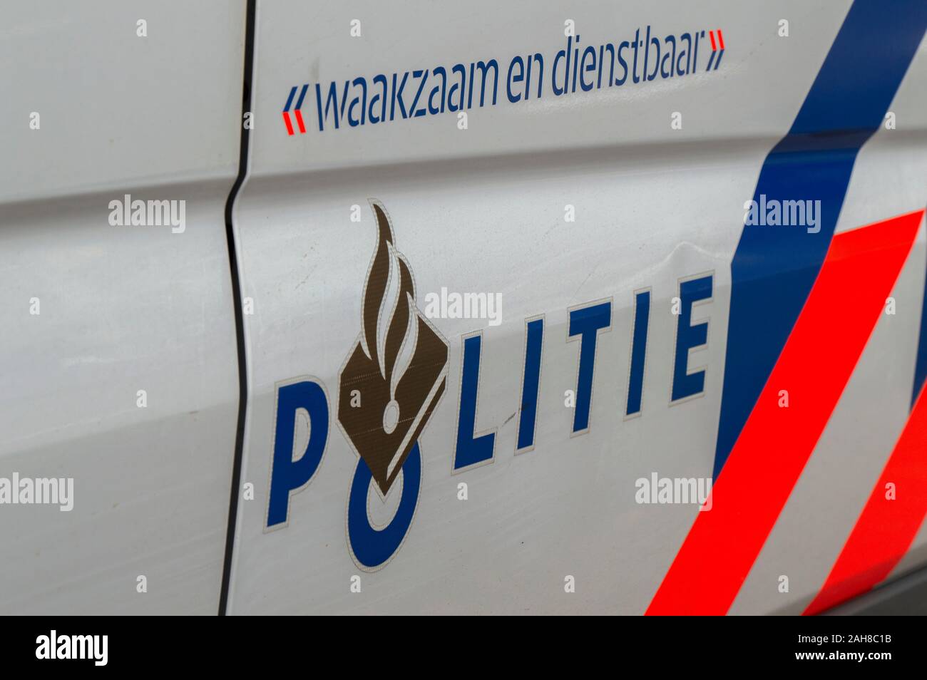 Police Logo On A Car At Amsterdam The Netherlands 2019 Stock Photo - Alamy
