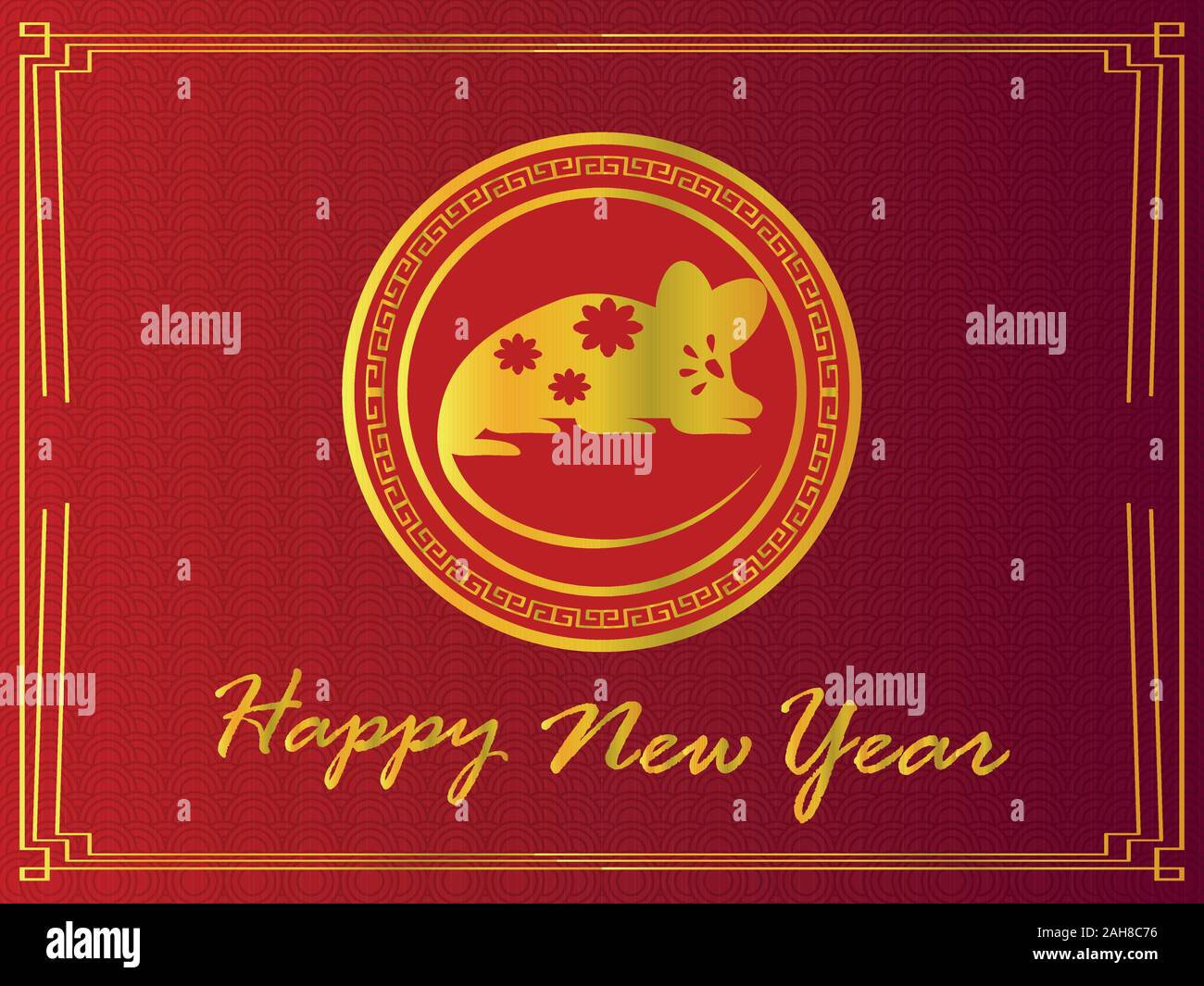 Chinese new year 2020 Stock Vector Image & Art - Alamy