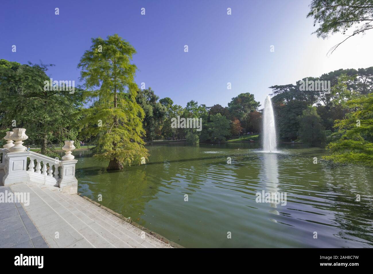 Retiro Park in Madrid, Spain Stock Photo - Alamy