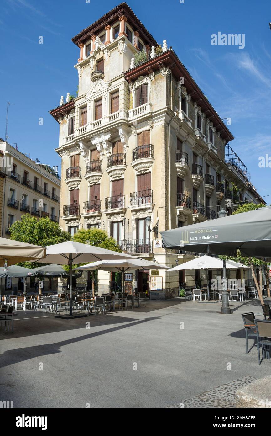 Balconies with wooden shutters spain hi-res stock photography and ...