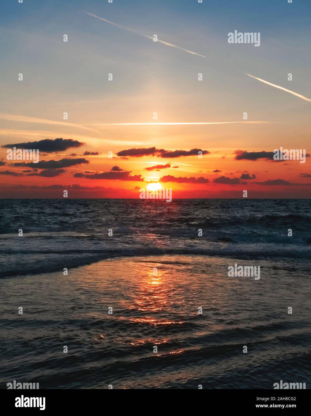 The amazing view during the sunset Stock Photo - Alamy