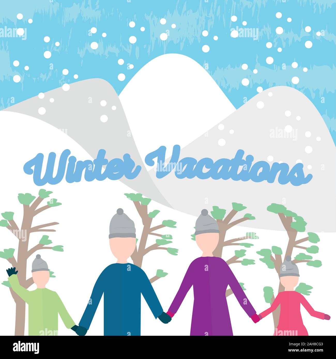 Winter vacation poster Stock Vector Image & Art - Alamy