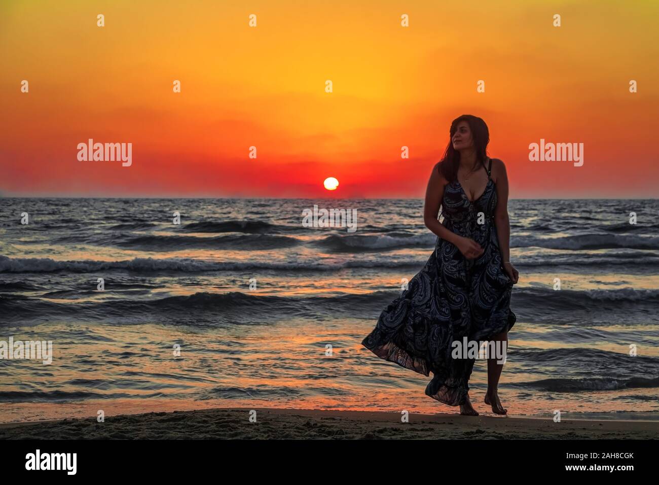 The amazing view during the sunset Stock Photo - Alamy
