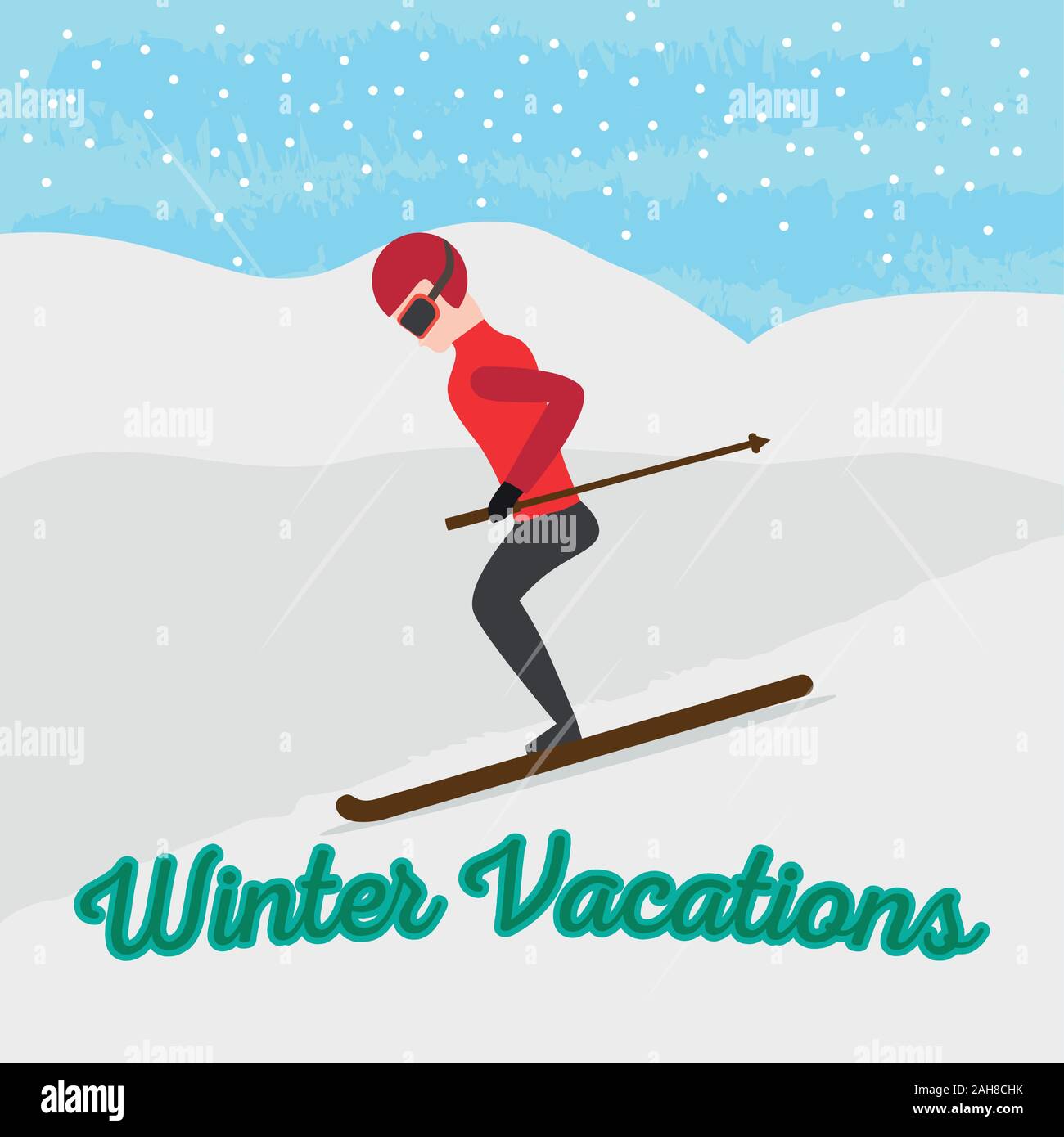 Winter vacation poster Stock Vector Image & Art - Alamy