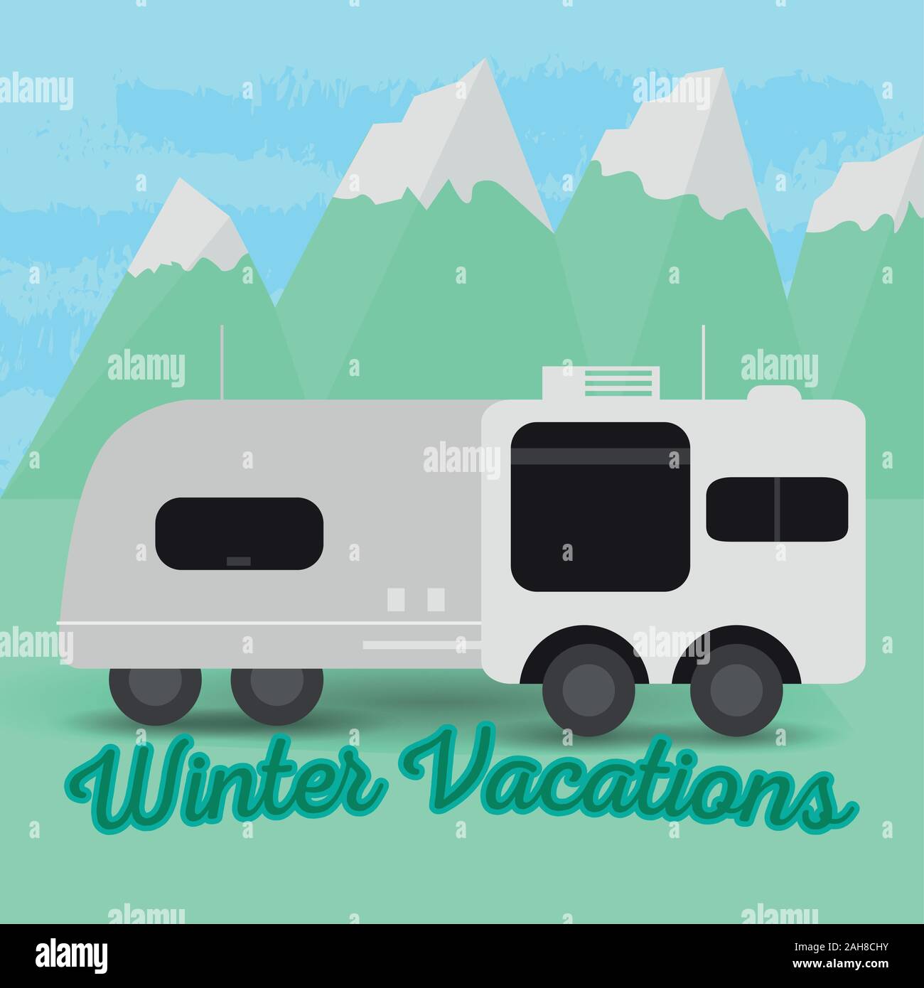 Winter vacation poster Stock Vector Image & Art - Alamy