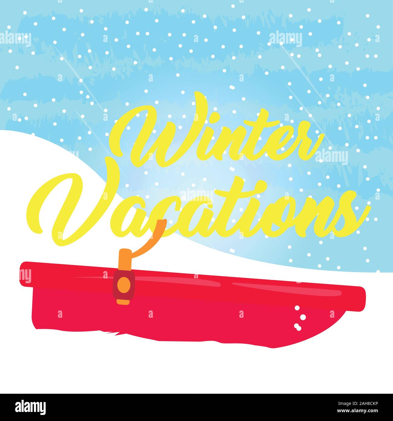 Winter vacation poster Stock Vector Image & Art - Alamy