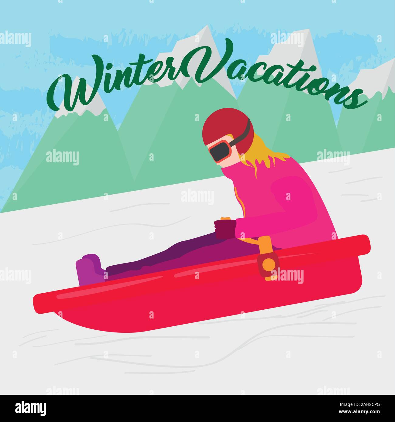 Winter vacation poster Stock Vector Image & Art - Alamy
