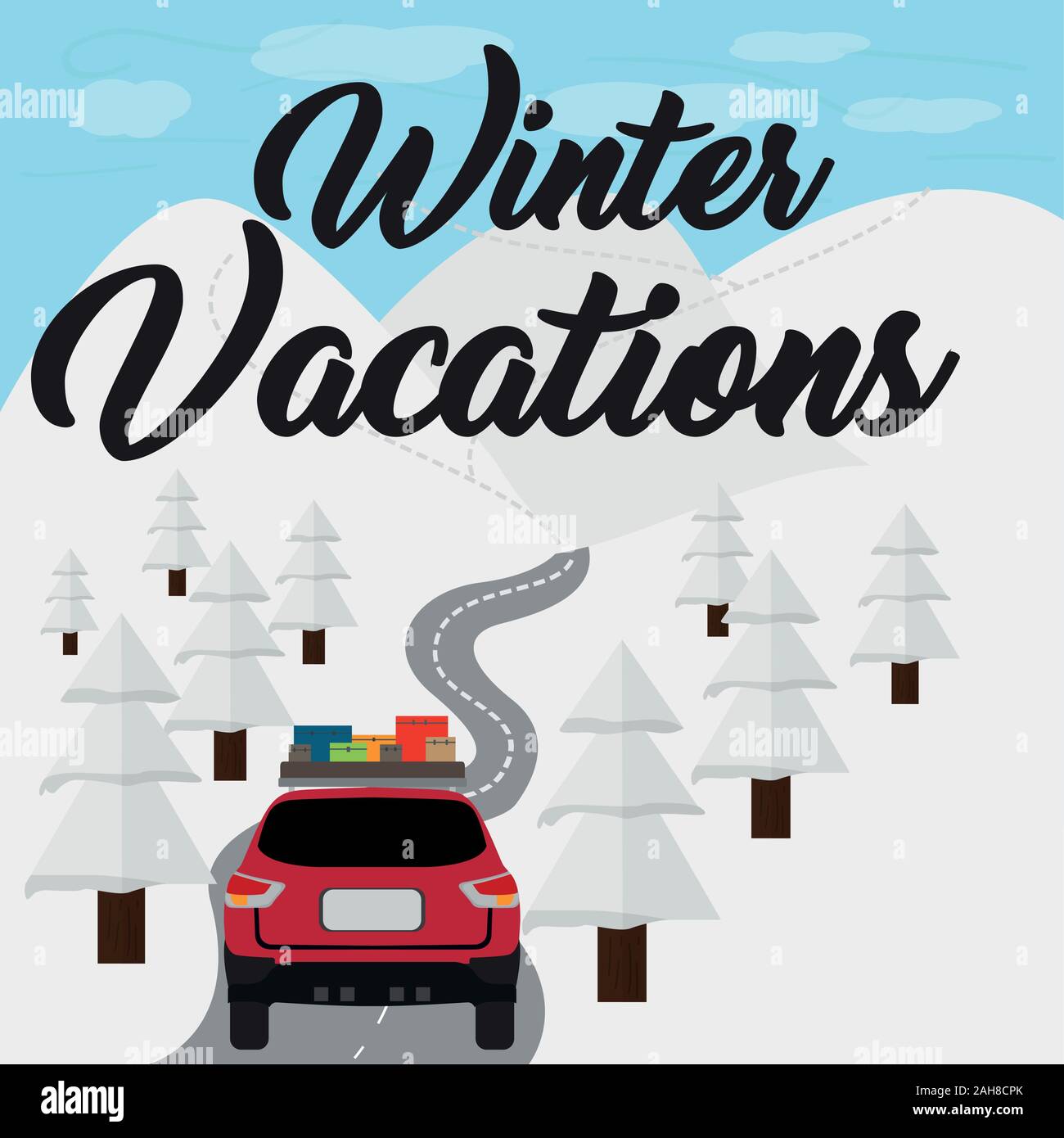 Winter Vacation Clip Art