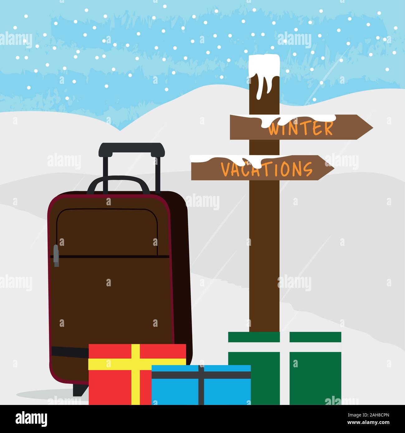 Winter vacation poster Stock Vector Image & Art - Alamy