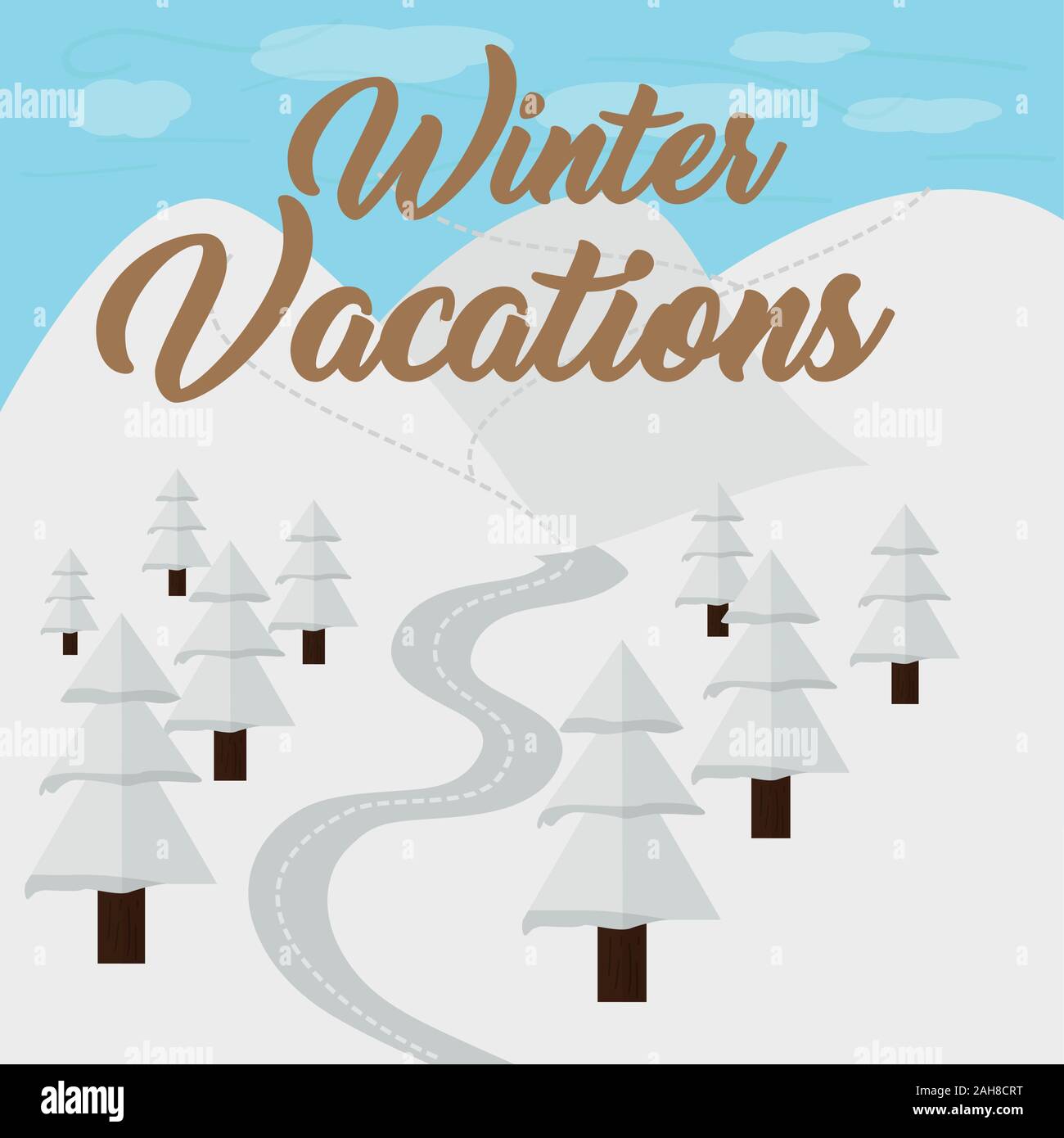 Winter vacation poster Stock Vector Image & Art - Alamy
