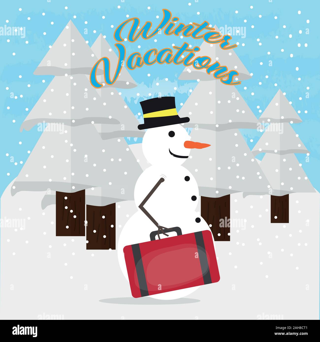 Winter vacation poster Stock Vector Image & Art - Alamy