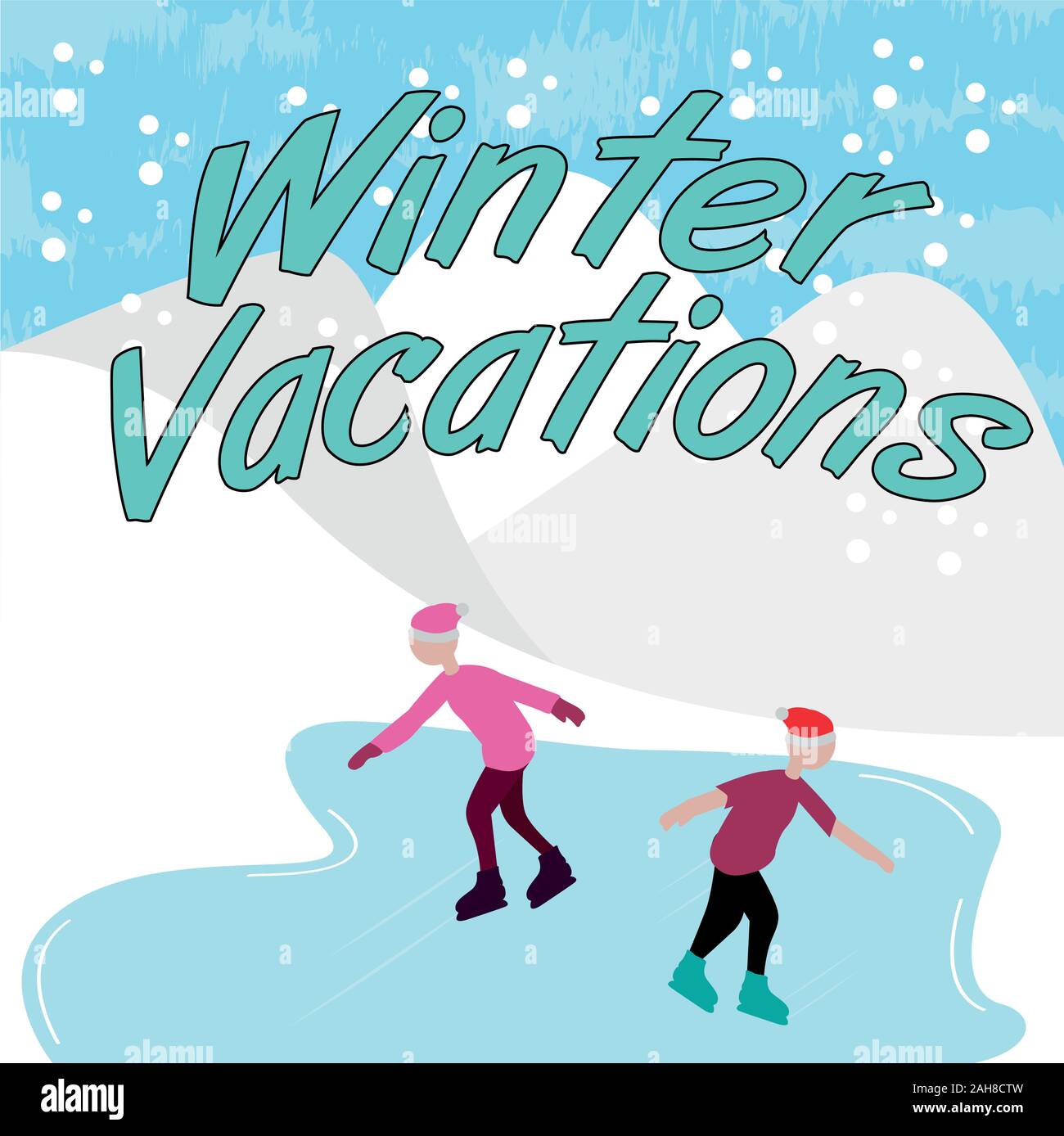 Winter vacation poster Stock Vector Image & Art - Alamy